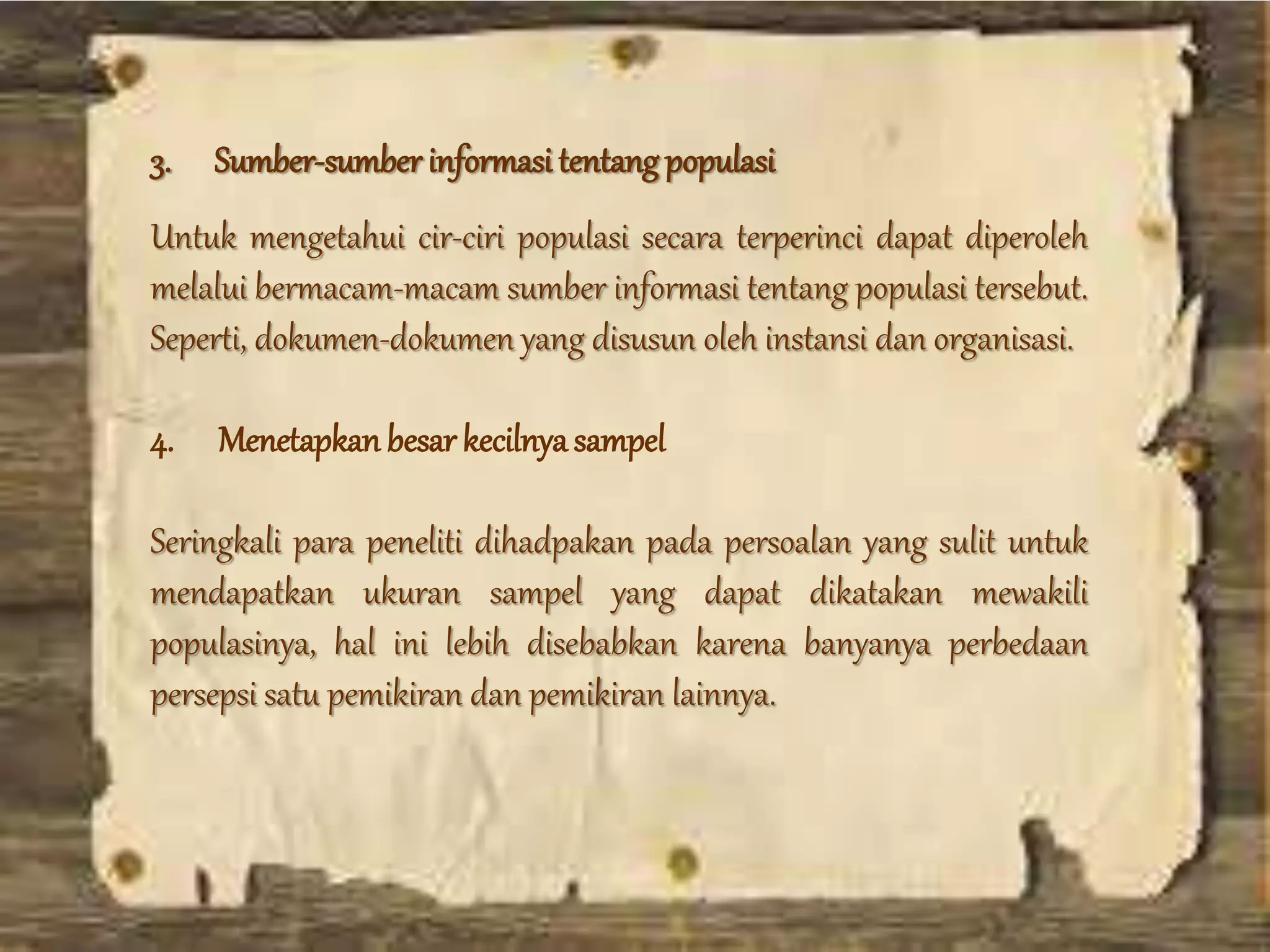 Teknik Pengambilan Sampel | PPT