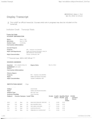 Transcripts | PDF | Undergraduate Education | College Education