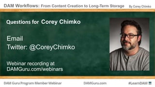 2015_DAM_Workflows-Final | PPT