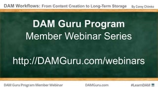 2015_DAM_Workflows-Final | PPT