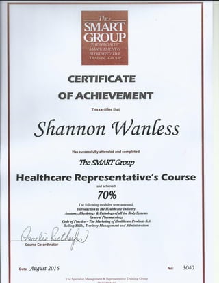 SMART Group Certificate | PDF