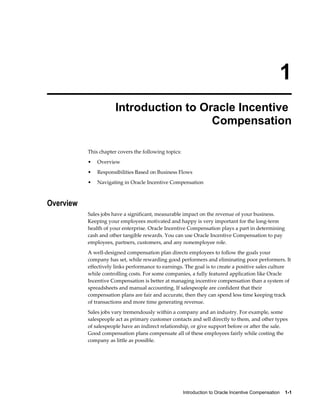 Oracle Incentive User Guide 122cnug | PDF