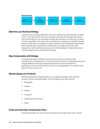Oracle Incentive User Guide 122cnug | PDF