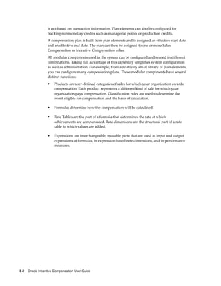 Oracle Incentive User Guide 122cnug | PDF