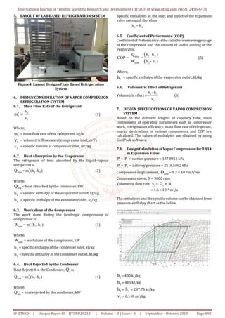 Design Calculation of Lab Based Vapour Compression System | PDF | Video Production | Content ...