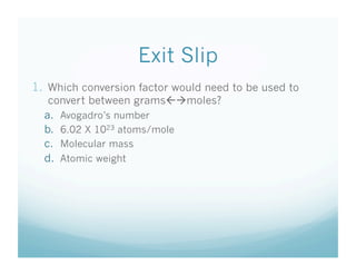 12 2 How Many Atoms Part Ii | PDF