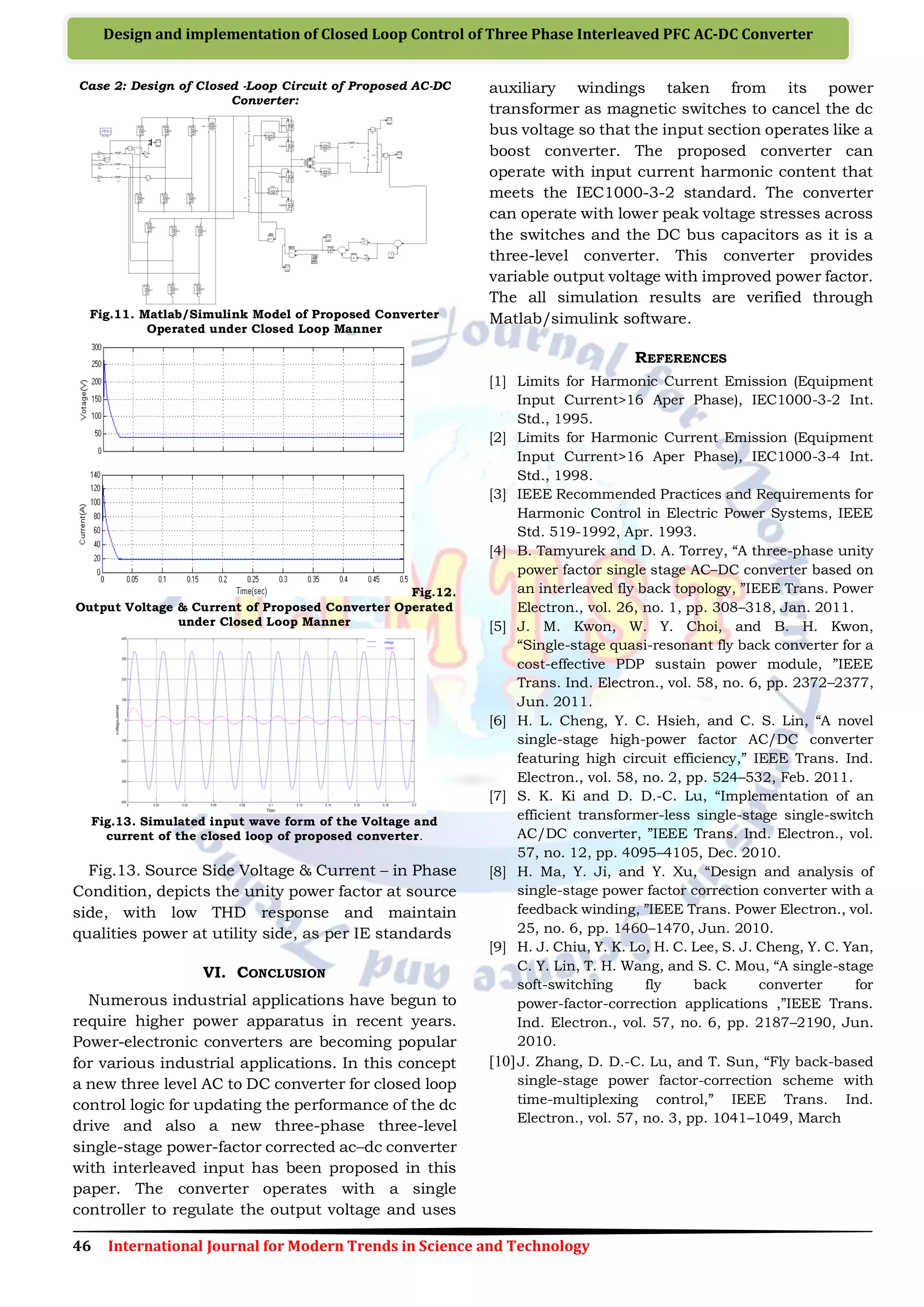 Design and implementation of Closed Loop Control of Three Phase ...