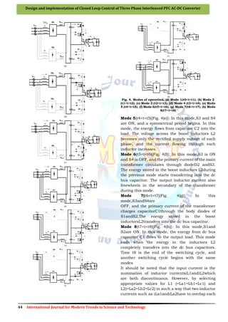 Design and implementation of Closed Loop Control of Three Phase Interleaved PFC AC-DC Converter ...