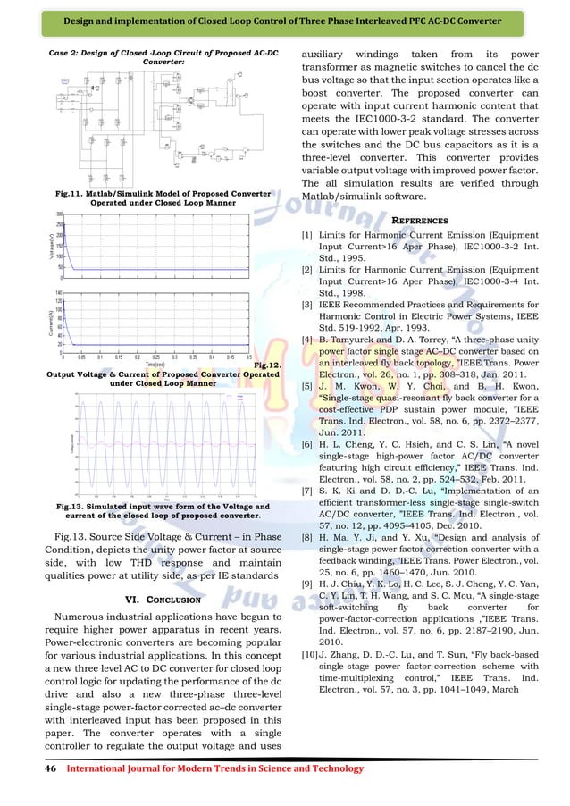 Design And Implementation Of Closed Loop Control Of Three Phase