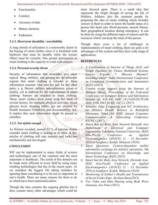 IoT Based Smart Clothing | PDF