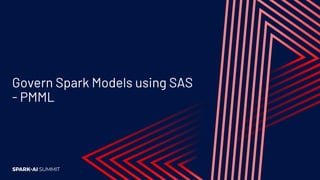 Operationalize Apache Spark Analytics | PPT