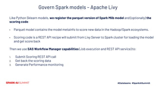 Operationalize Apache Spark Analytics | PPT