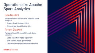 Operationalize Apache Spark Analytics | PPT | Free Download