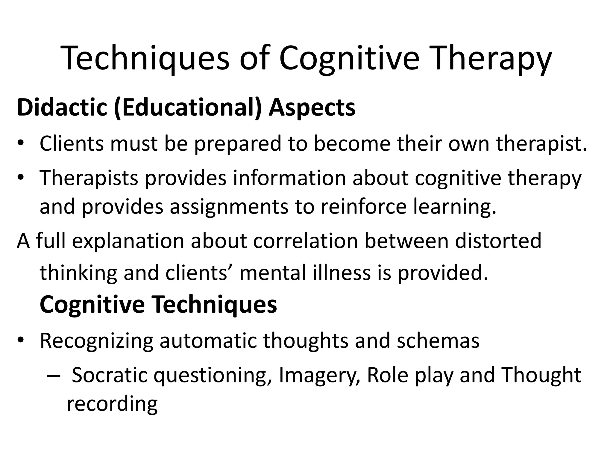 Cognitive Therapy | PPT