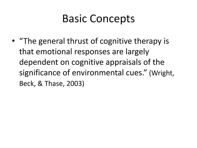 Cognitive Therapy | PPT