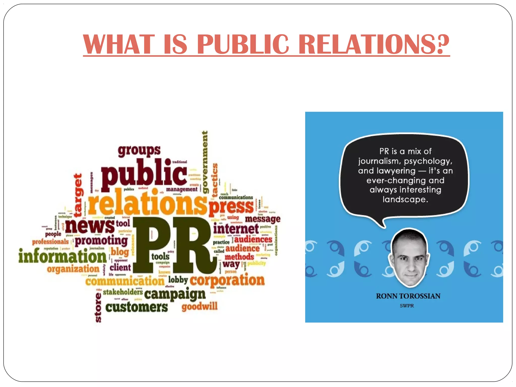 Evolving trends of public relations | PPT