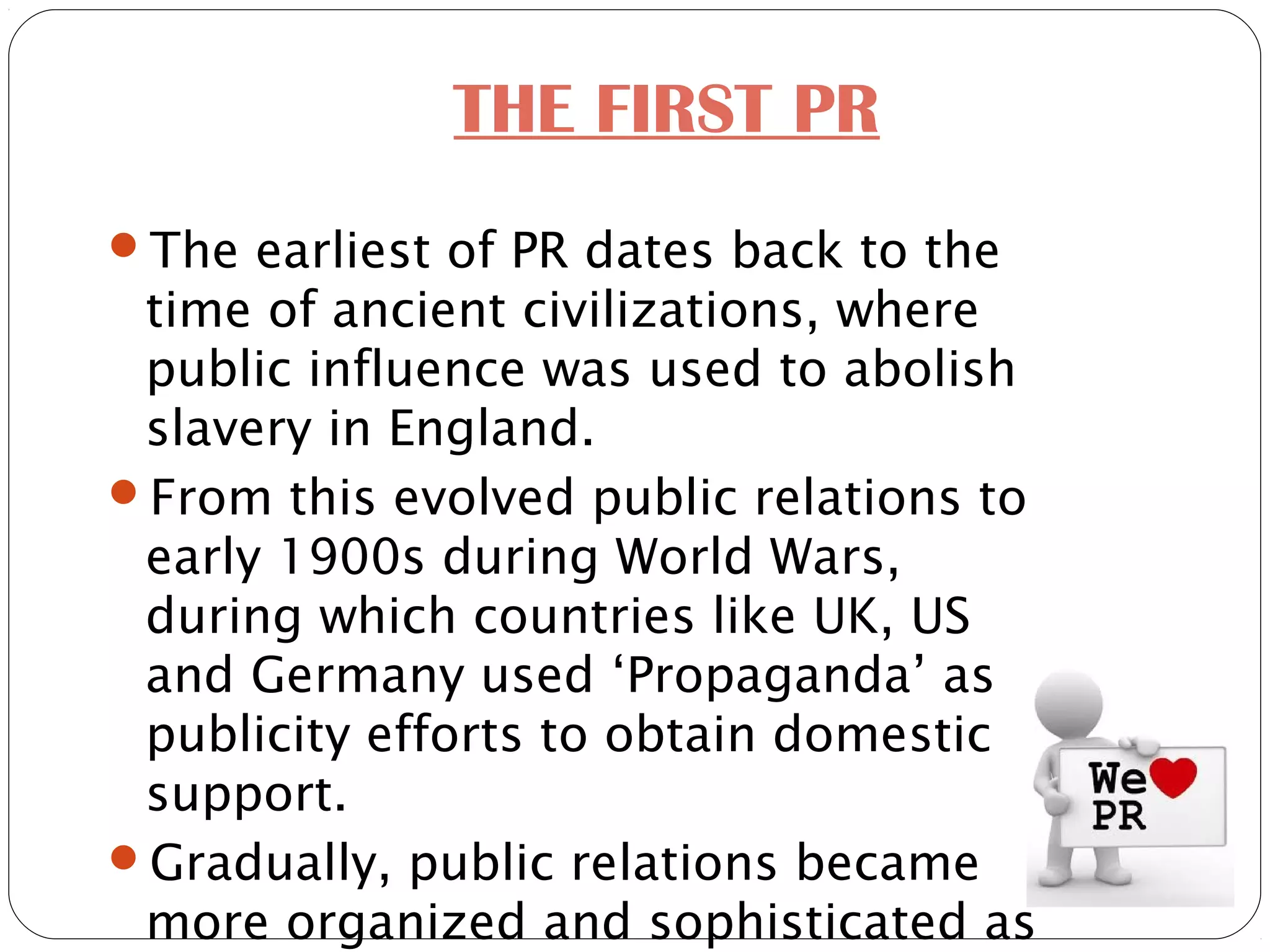 Evolving trends of public relations | PPT