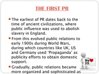 Evolving trends of public relations | PPT