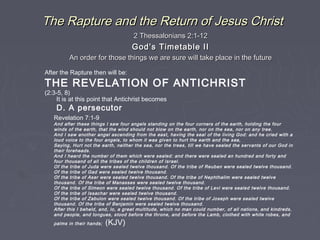 12 2 thessalonians 2v1 12 God's Timetable II | PPS