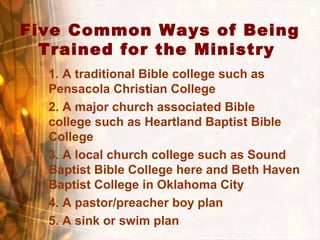 2 Timothy 2:2 Biblical Models of Training for Ministry | PPT