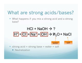 1 22 What Are Strong Acids And Bases | PDF