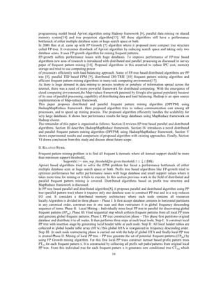 Distributed Algorithm for Frequent Pattern Mining using HadoopMap Reduce Framework | PDF ...