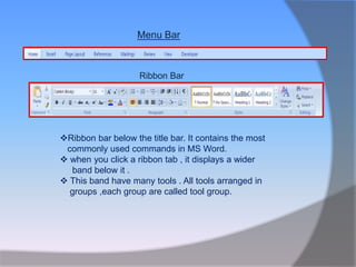 intro of ms word 2007 | PPT