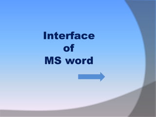 intro of ms word 2007 | PPT