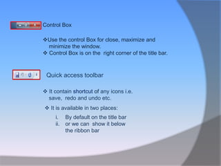intro of ms word 2007 | PPT
