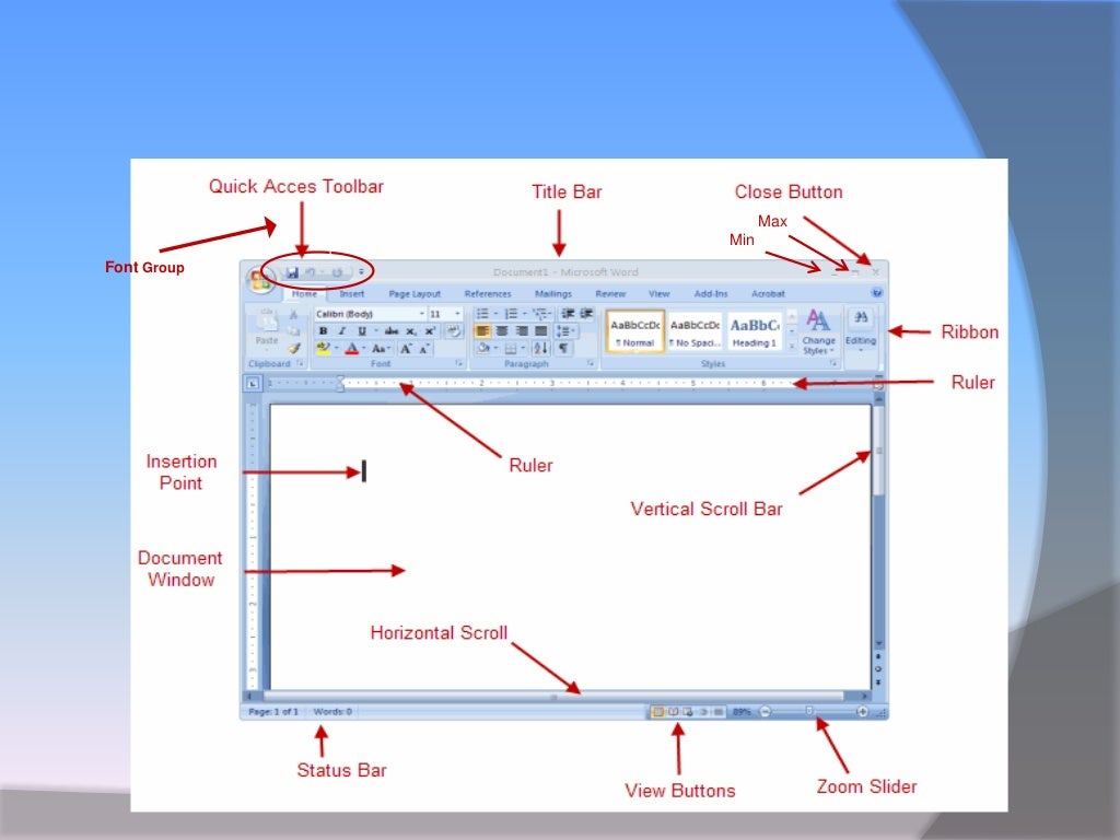 Introduction of MS Word 2007