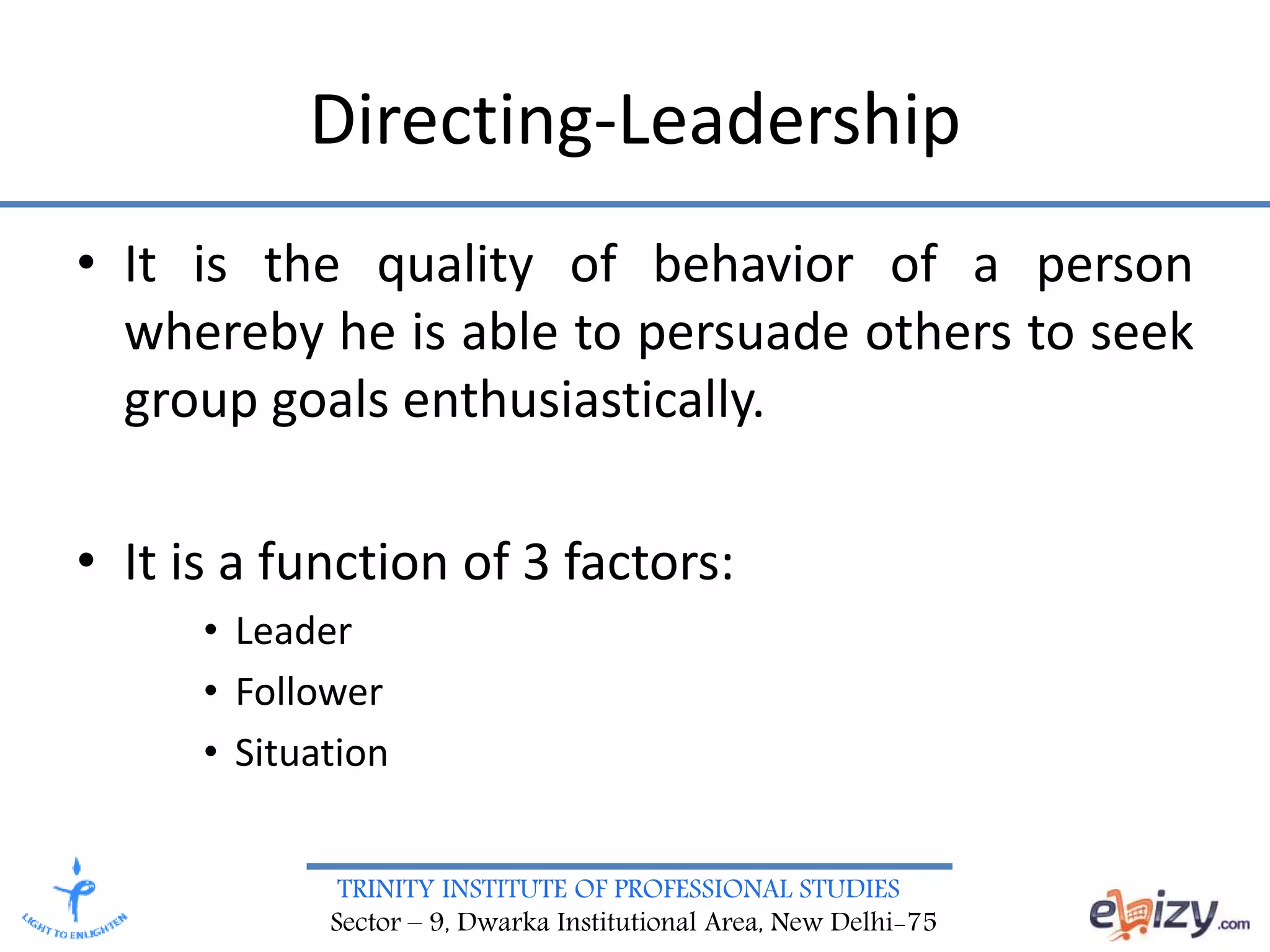 Directing-Principles of Management | PPT