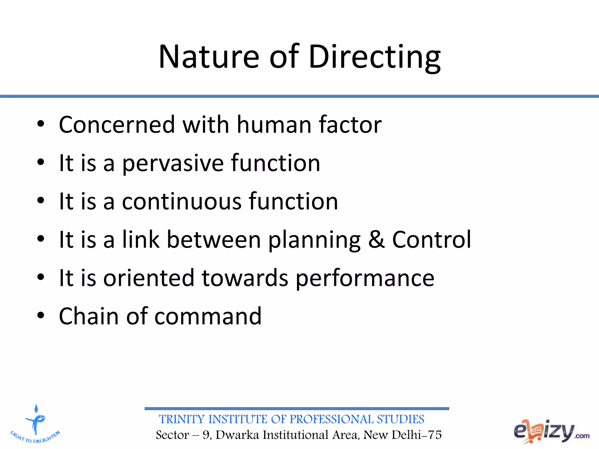 Directing-Principles of Management | PPT