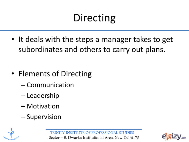 Directing-Principles of Management | PPT