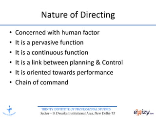 Directing-Principles of Management | PPT