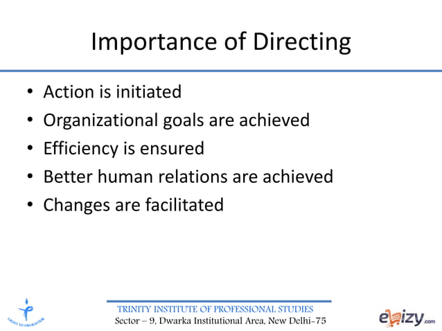Directing-Principles of Management | PPT