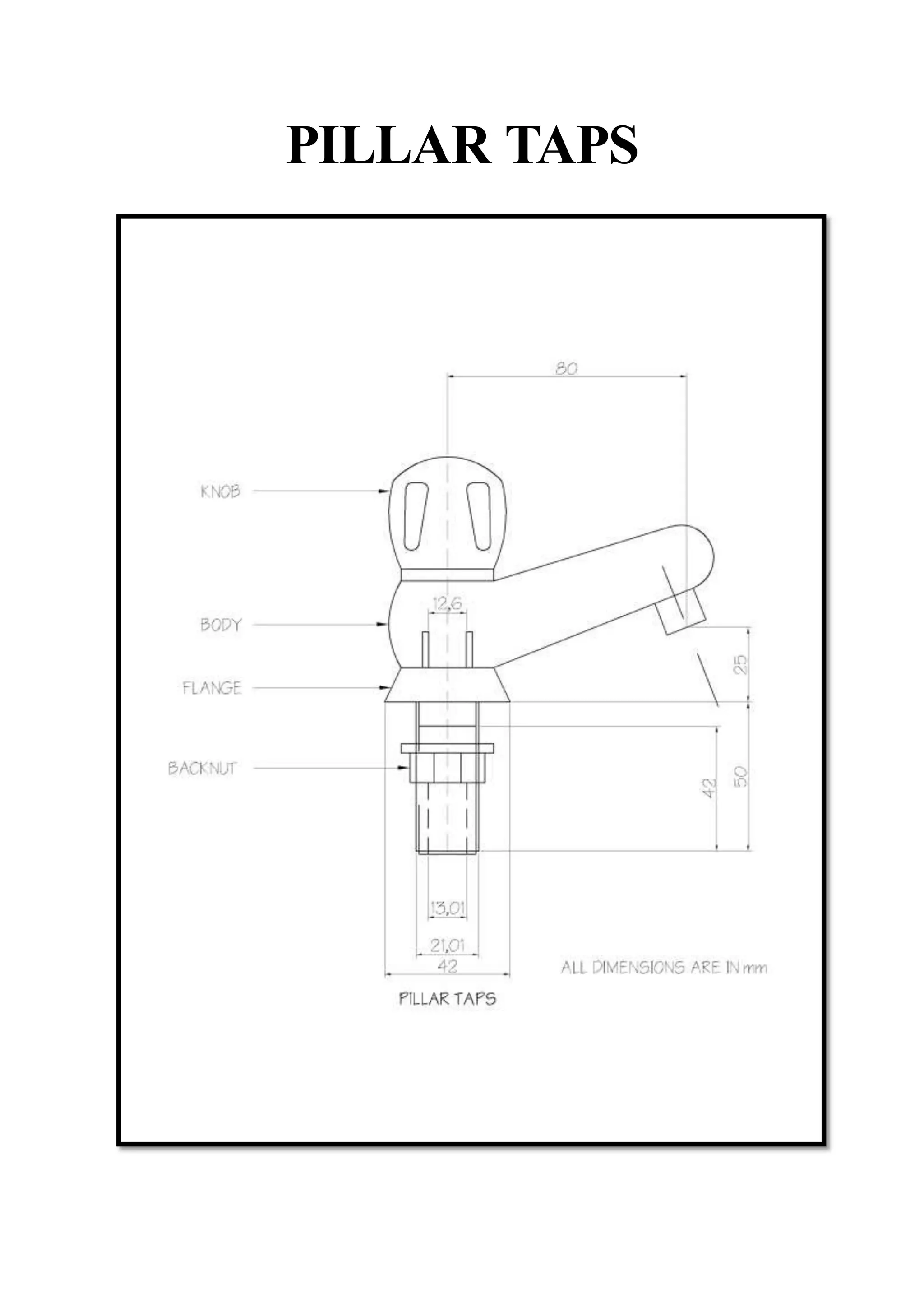Pillar and Bib taps | DOCX
