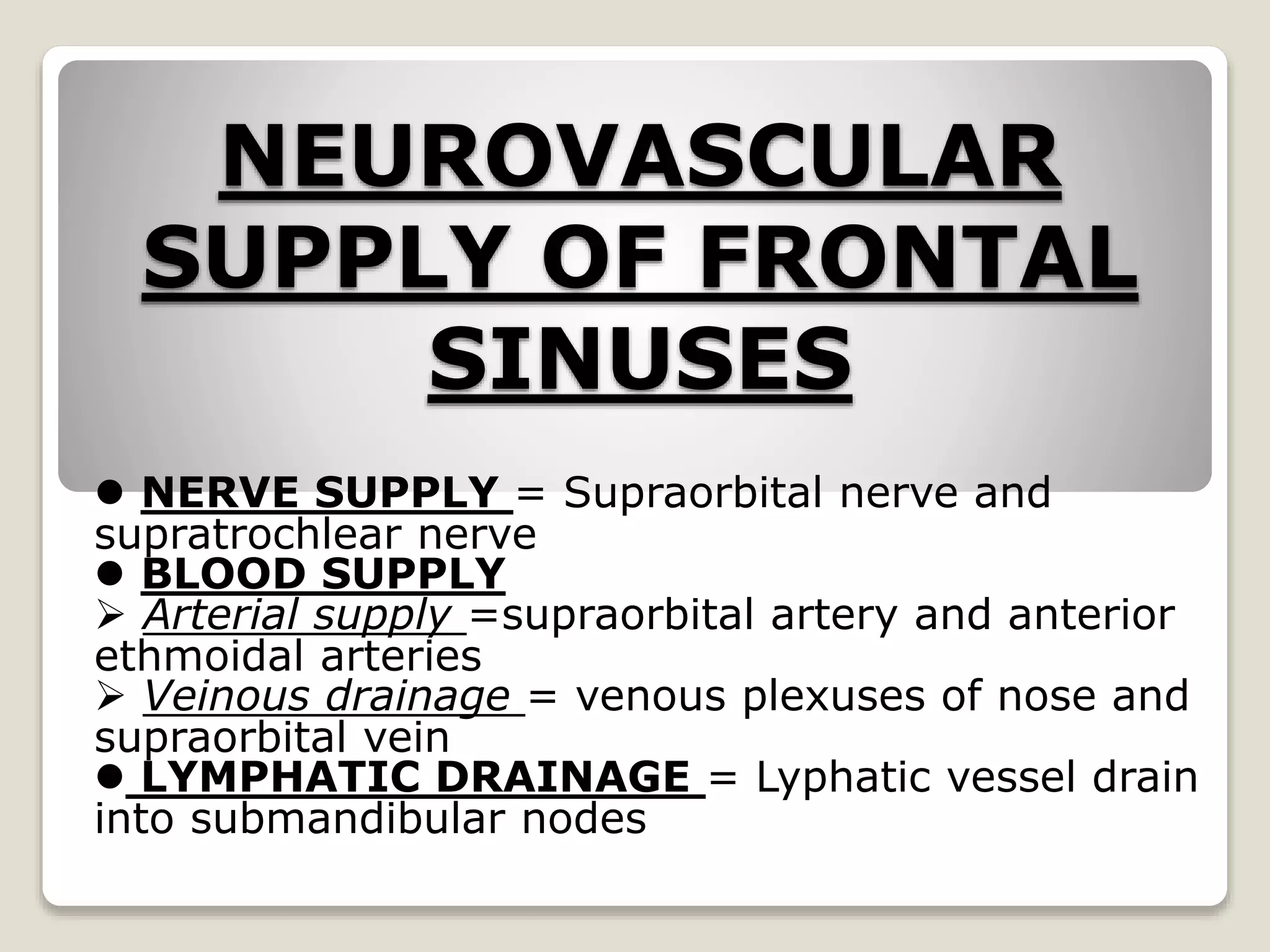 FRONTAL SINUS | PPTX