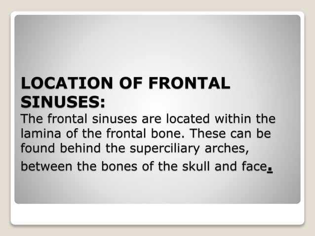 FRONTAL SINUS | PPTX