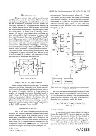 Built-in Self Repair for SRAM Array using Redundancy | PDF