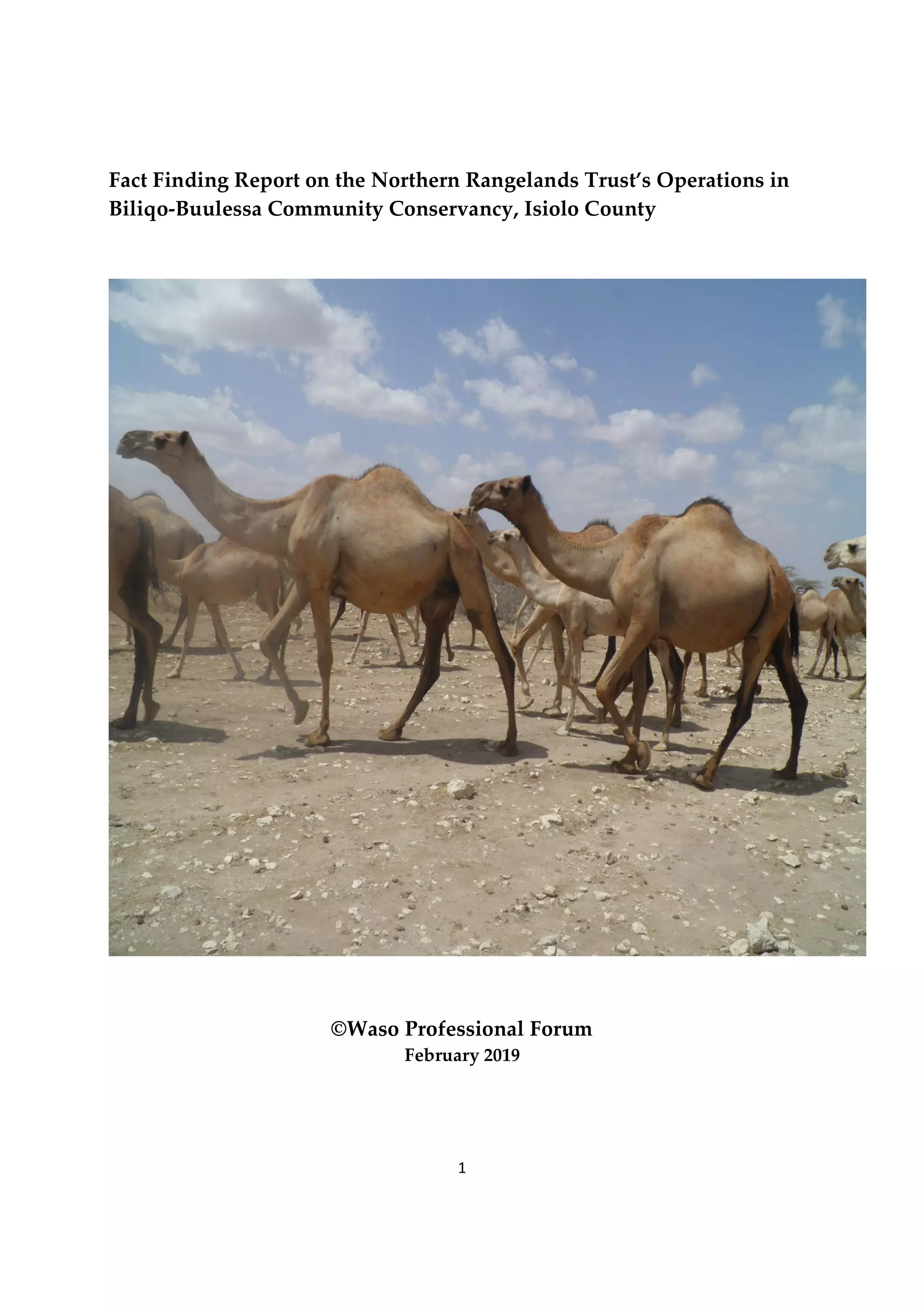 Fact finding report on the NRT's operations in Biliqo-Buulessa ...