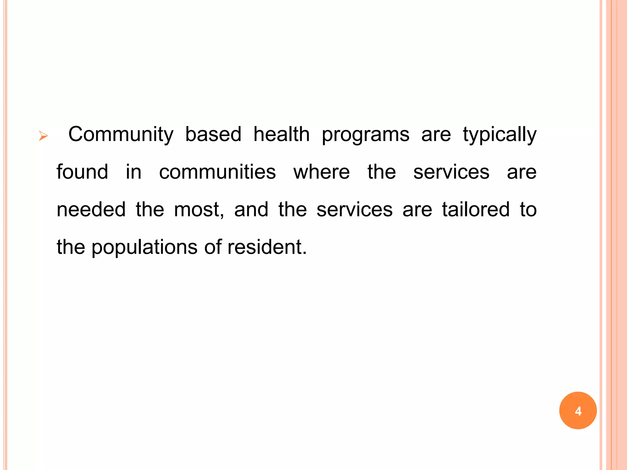 Application of community organization in community health program | PPTX