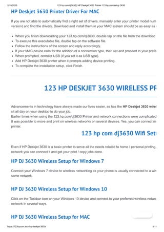 123.hp.com/dj3630 | HP Deskjet 3630 Printer 123.hp.com/setup 3630 | PDF