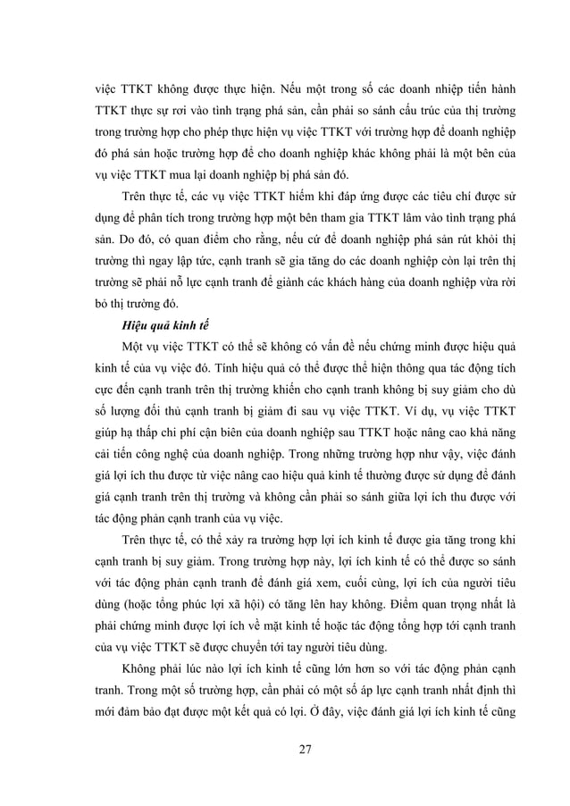 ĐỀ TÀI : KIỂM SOÁT TẬP TRUNG KINH TẾ THEO PHÁP LUẬT CẠNH TRANH Ở VIỆT NAM HIỆN NA | PDF
