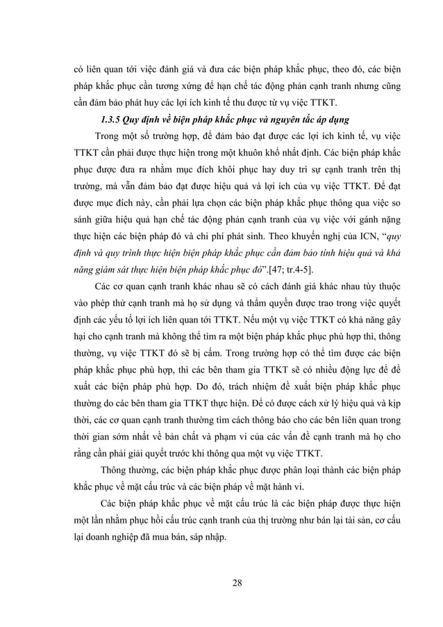 ĐỀ TÀI : KIỂM SOÁT TẬP TRUNG KINH TẾ THEO PHÁP LUẬT CẠNH TRANH Ở VIỆT NAM HIỆN NA | PDF