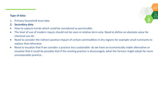 Criteria and indicators for developing a framework for assessment of sustainability of ...
