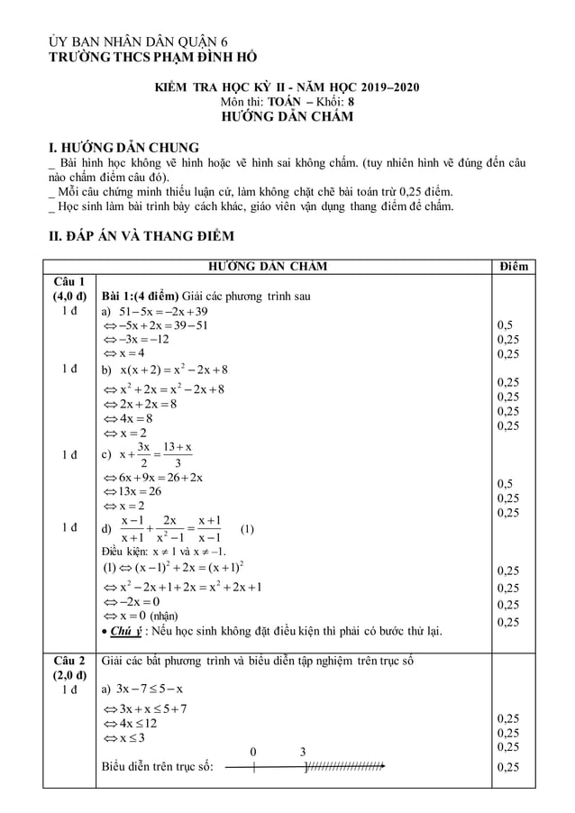 Đề Thi HK2 Toán 8 - THCS Phạm Đình Hổ | DOCX