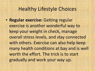 123. Healthy lifestyle actions to reduce and manage stress | PPTX