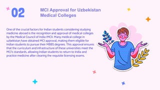 MCI approved medical college in uzbekistan | PPTX