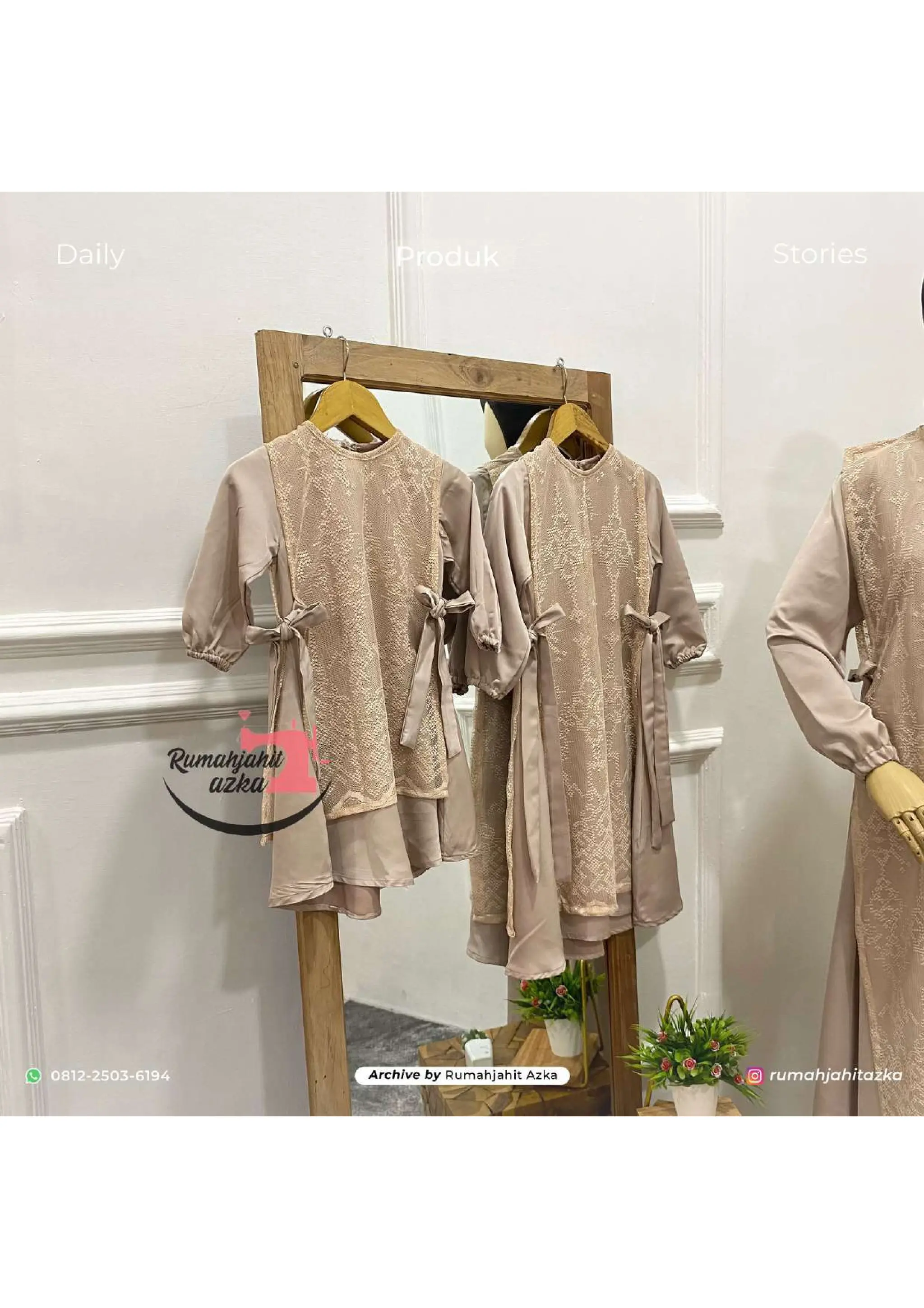 Custom Jahit Dress Couple Ibu Anak by Rumah Jahit Azka | PDF