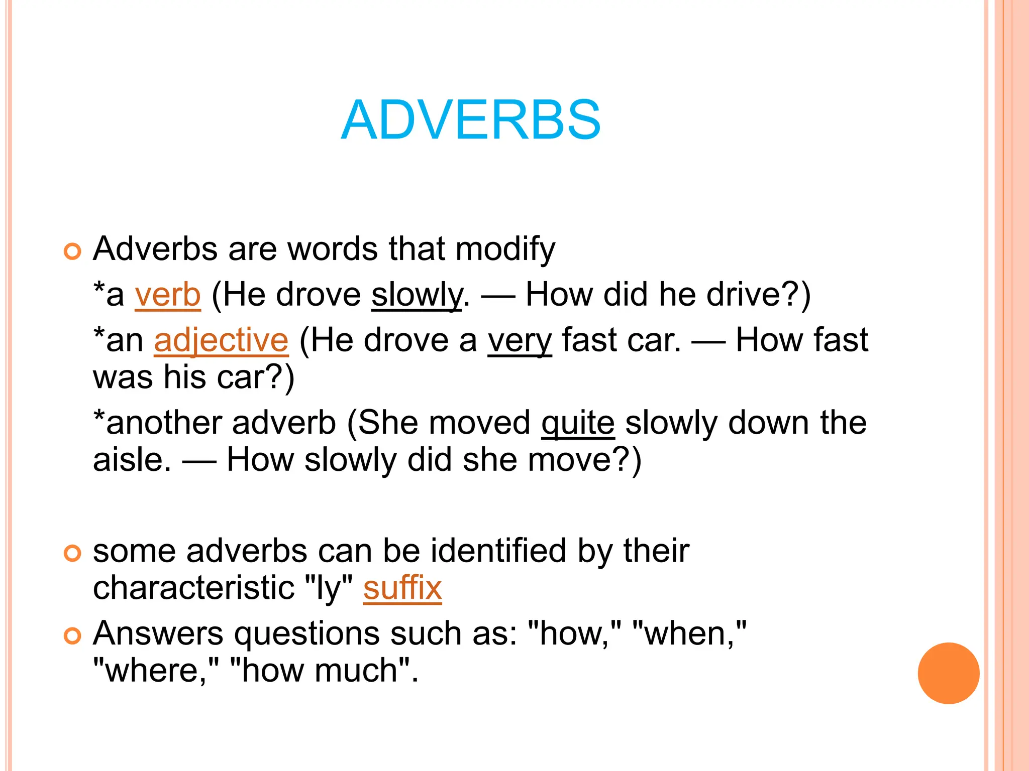 Parts of speech for students to learn easy | PPT